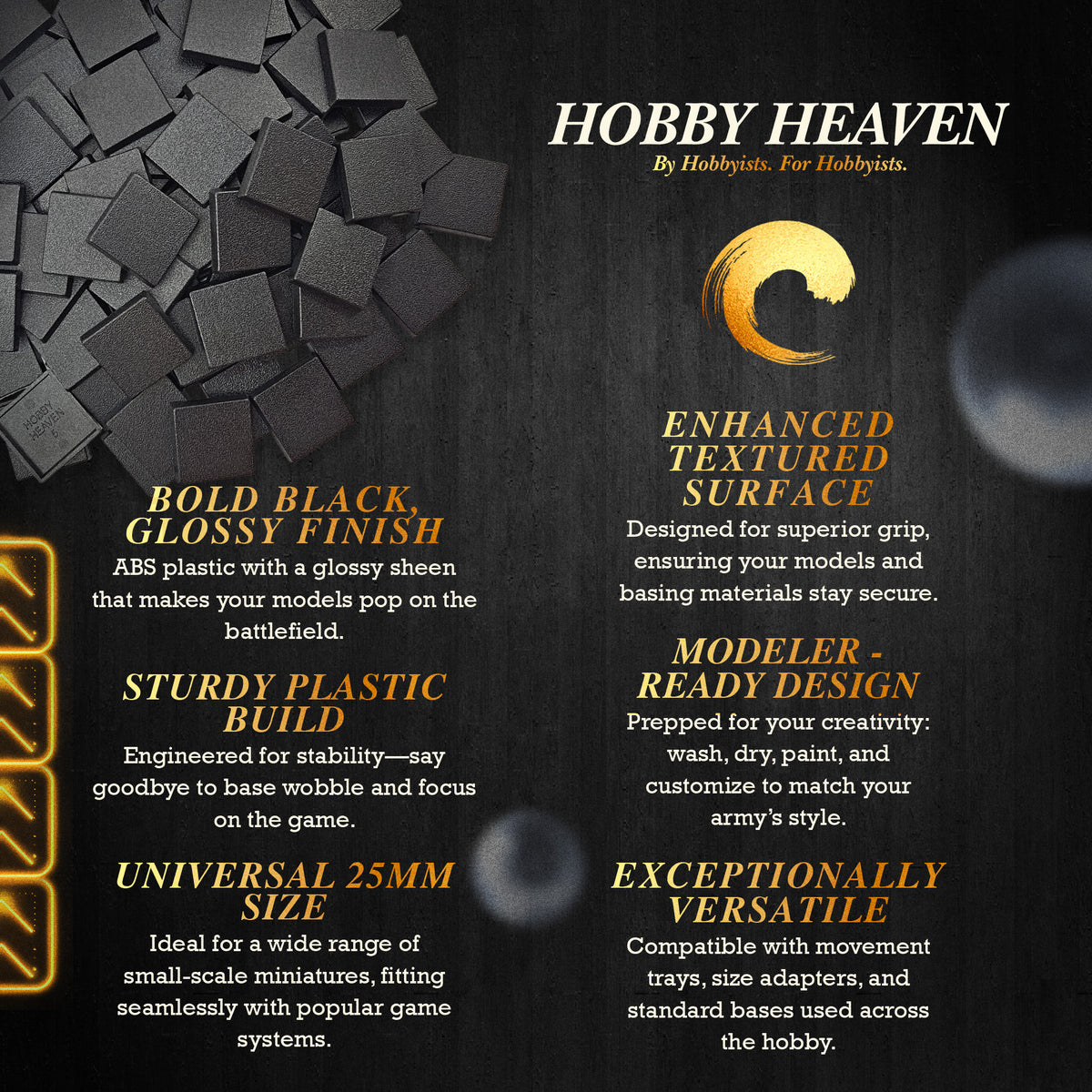 25mm Square Bases | Wargaming Miniatures | Wargaming | Hobby Heaven