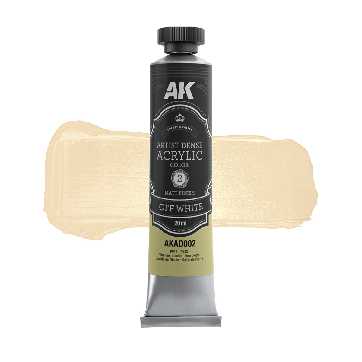 AK Interactive Black & White Set | 6 Essential Acrylic Paints AKAD101 ...