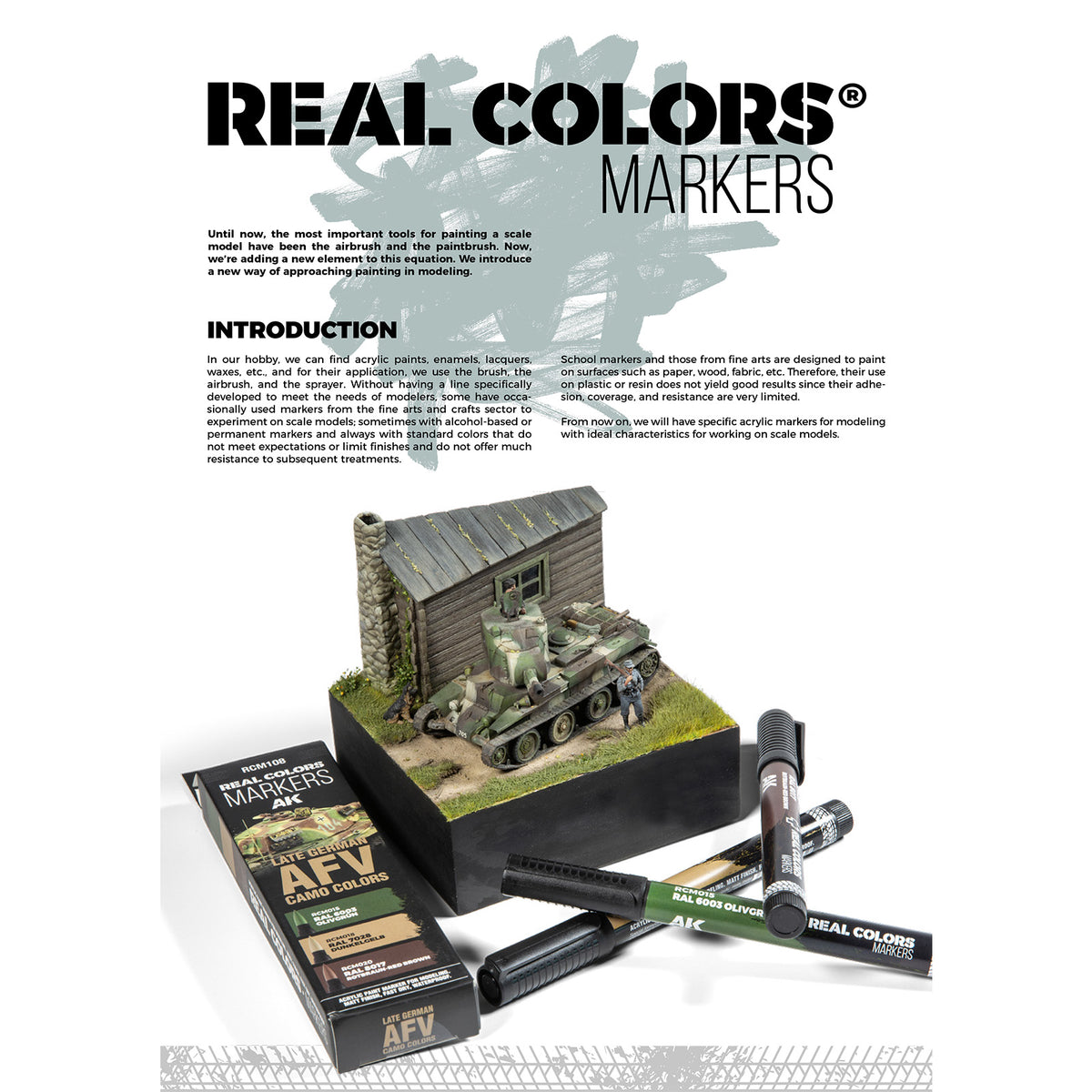 AK Interactive Real Colors Markers Set of 3 - Chipping & Damage Effects ...