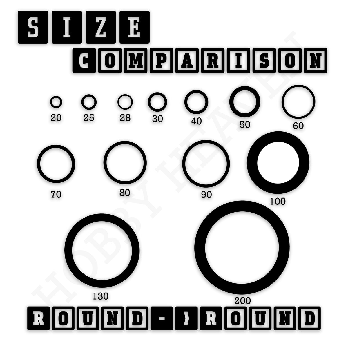 Round Base Converters 20-200mm | Wargames & DnD Miniatures | Hobby ...