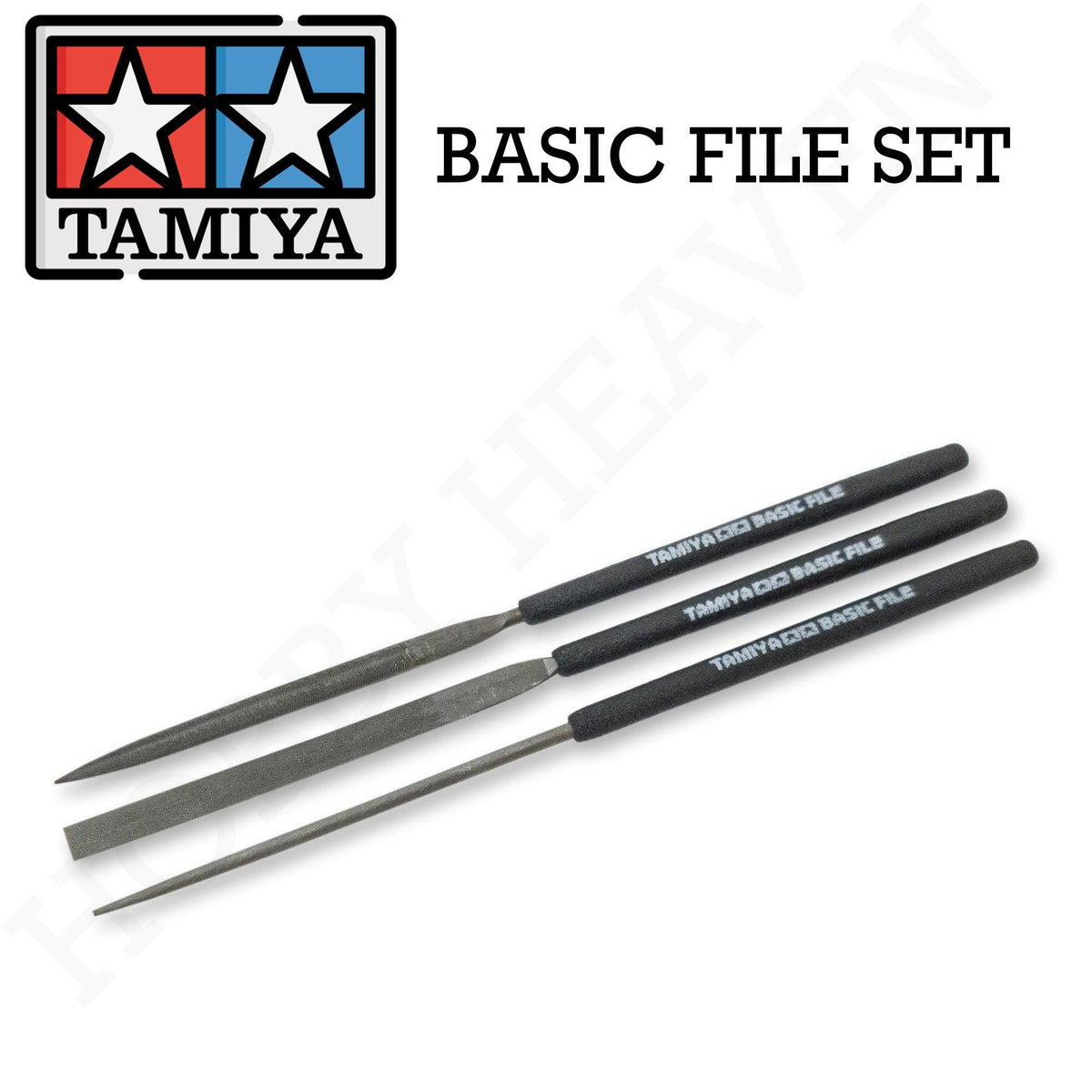 Tamiya Basic File Set Smooth Double Cut 74104 | Hobby Heaven