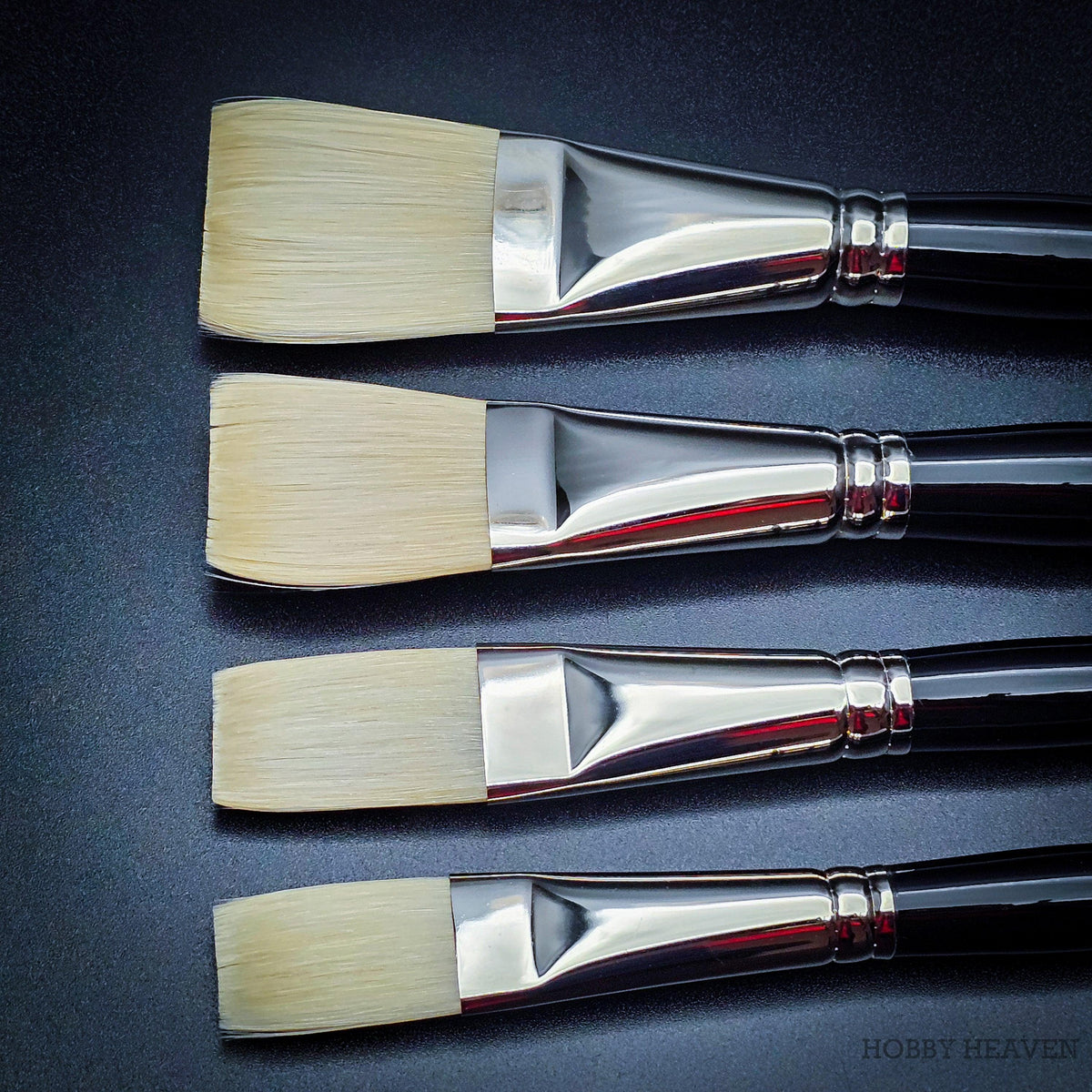 Rosemary & Co Classic Long Flats Brush Range | Hobby Heaven
