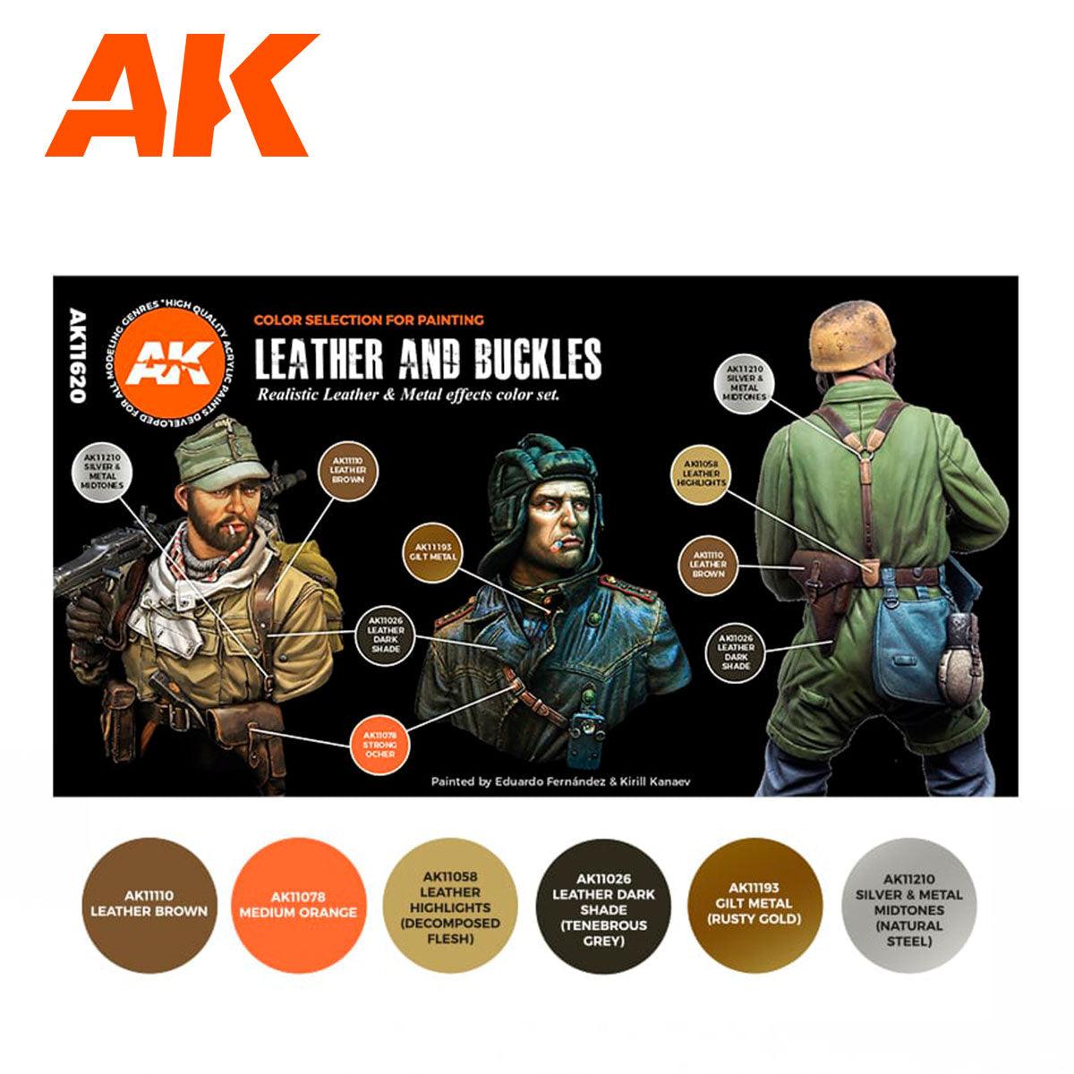 Ak Interactive Leather And Buckles 3g Figure Paint Set AK11620 | Hobby ...