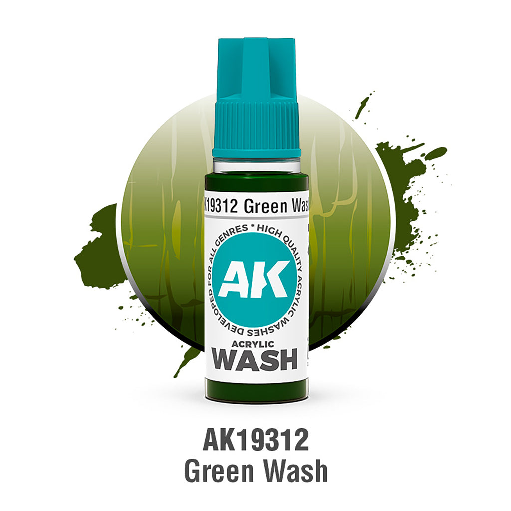 AK Interactive Acrylic Washes – Single Colours Range | Hobby Heaven