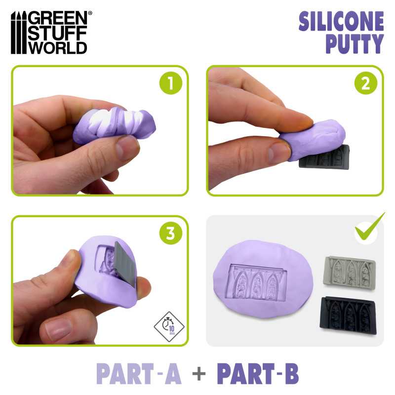 Green Stuff World Blue Silicone Putty 200g – Platinum Moulding | Hobby ...