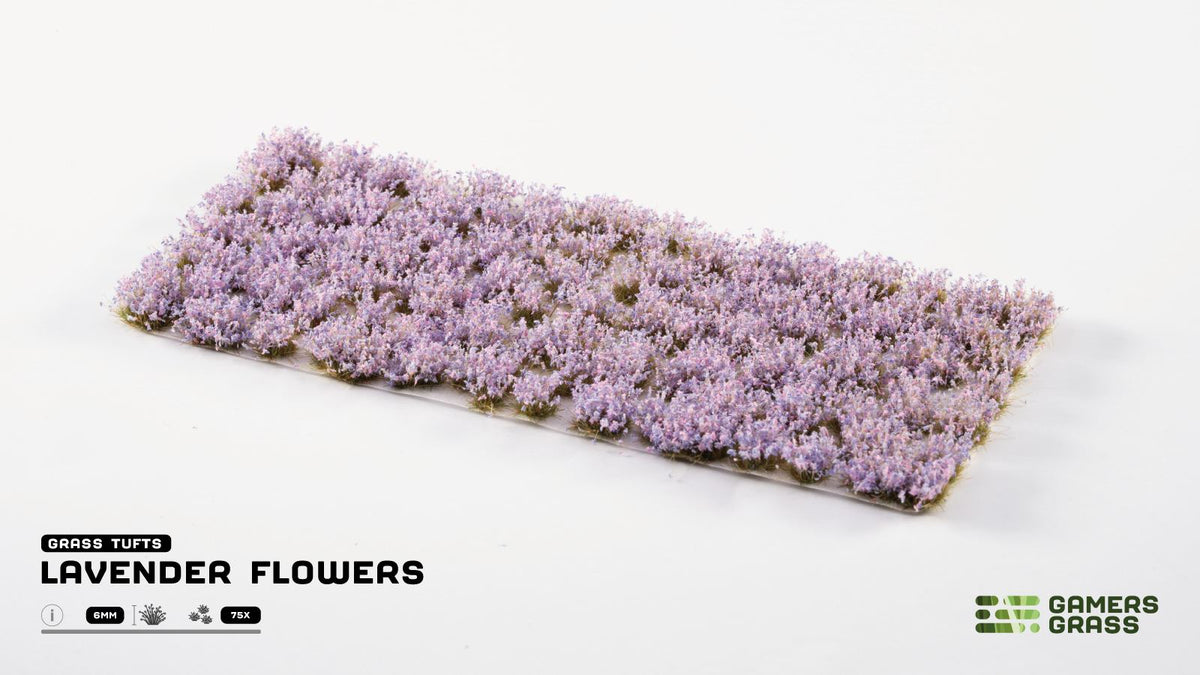 Gamers Grass Lavender Flowers Tufts 6mm – 75pcs for Miniatures ...