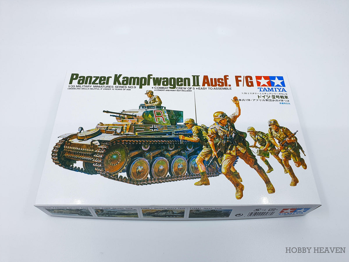 Tamiya 1/35 Scale German Panzerkampfwagen II Tank Model Kit 35009 ...