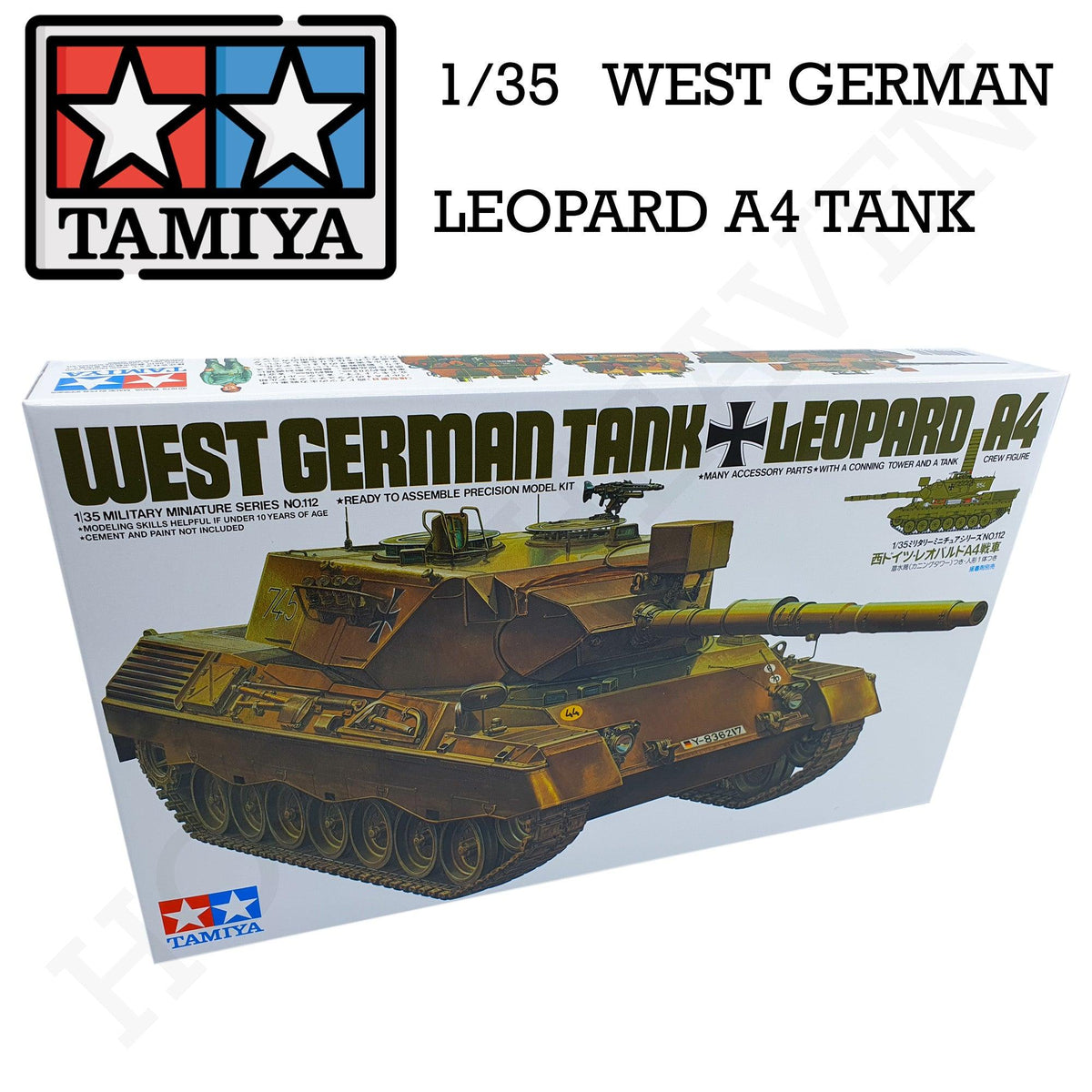 Tamiya 1/35 Scale West German Leopard A4 Model Kit 35112 | Hobby Heaven
