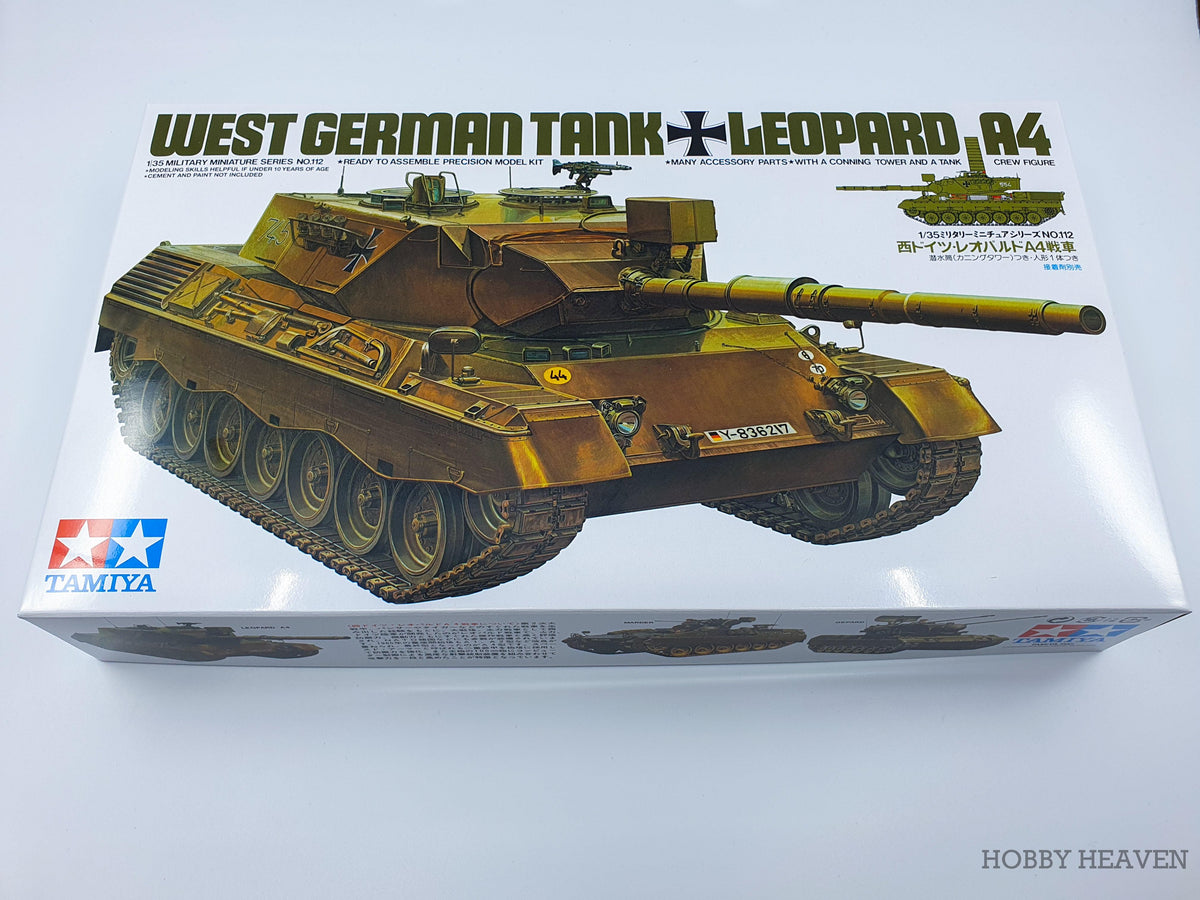 Tamiya 1/35 Scale West German Leopard A4 Model Kit 35112 | Hobby Heaven