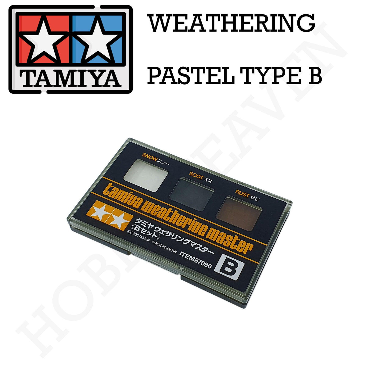 Tamiya Weathering Pastel Snow Soot Rust Type B 87080 | Hobby Heaven