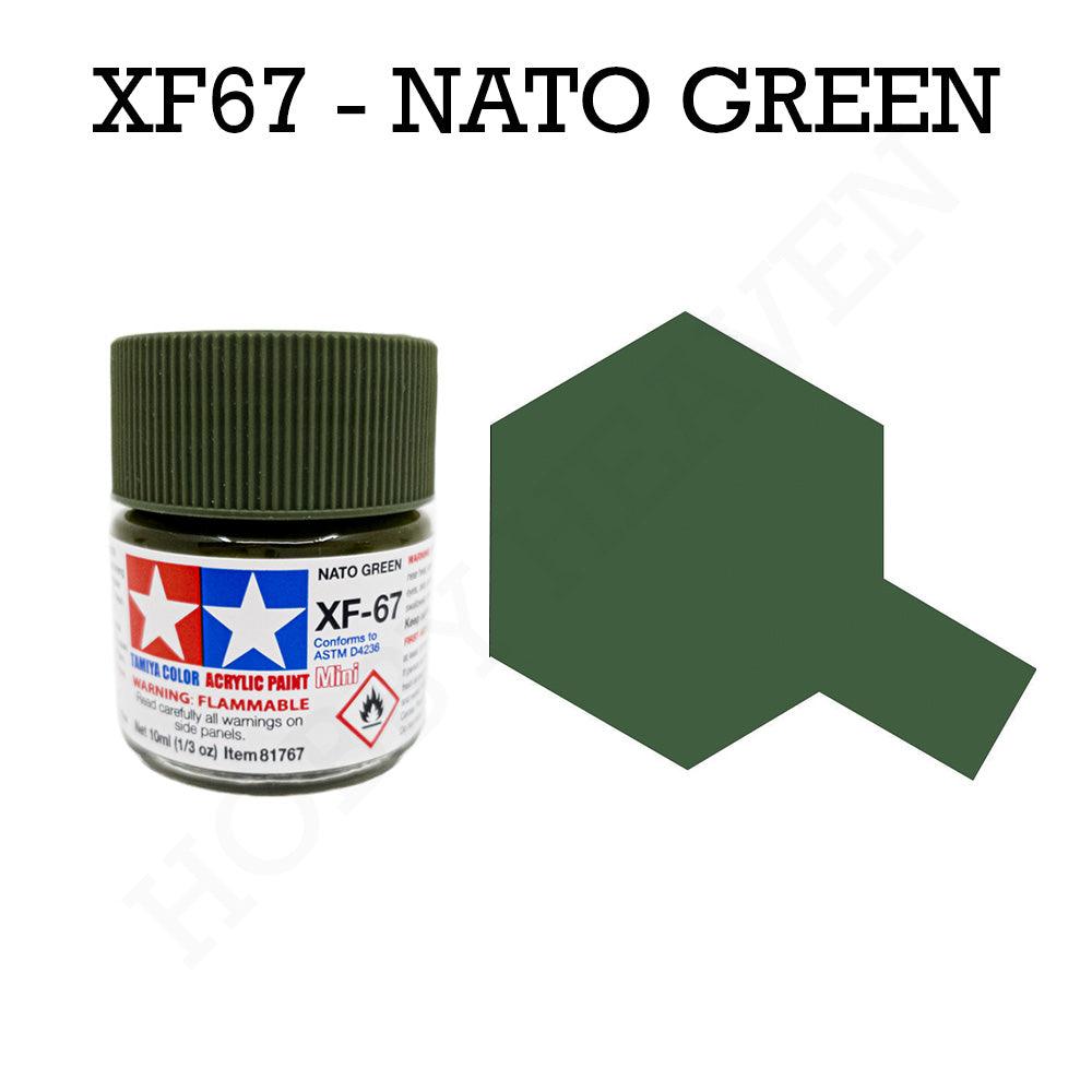 Tamiya Acrylic Mini Xf-67 Nato Green Paint 10ml | Hobby Heaven