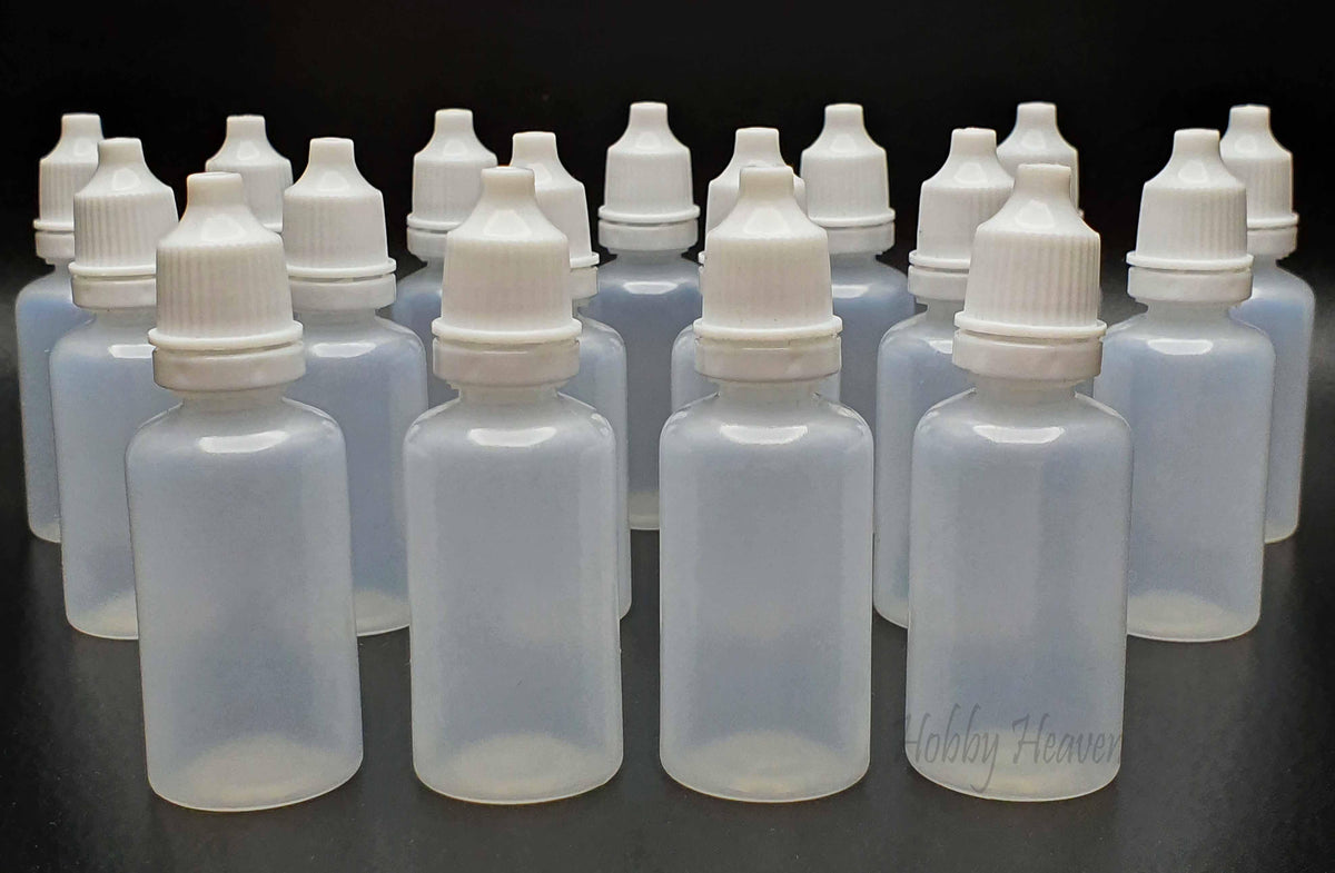 17ml Squeezable Dropper Bottles and Steel Agitators Vallejo Style ...
