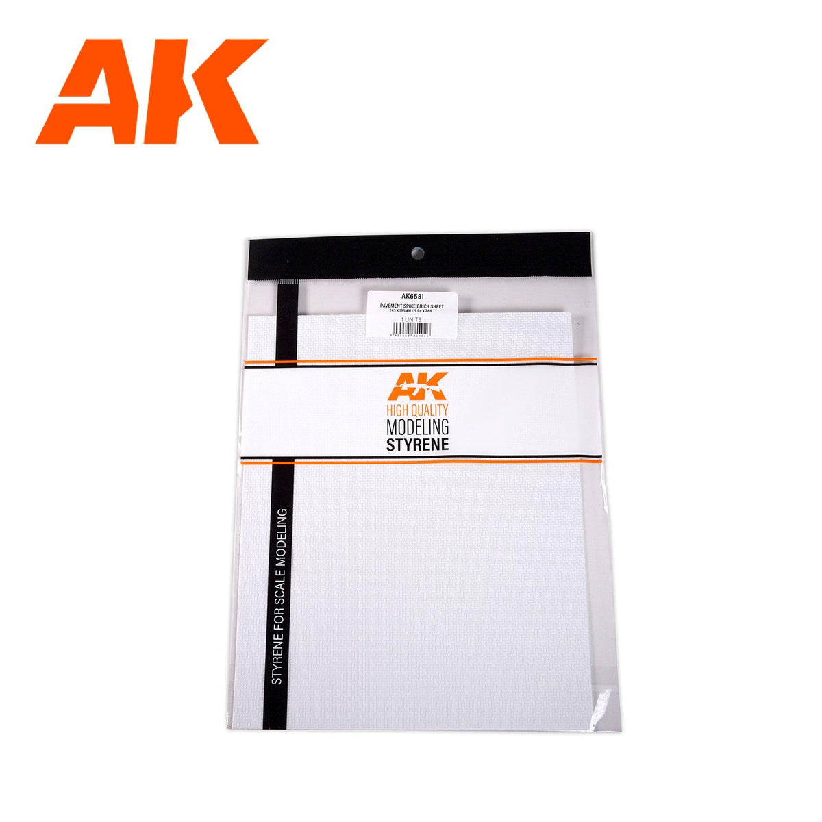 AK Interactive PAVEMENT SPIKE BRICK SHEET 245x195mm STYRENE AK6581 ...