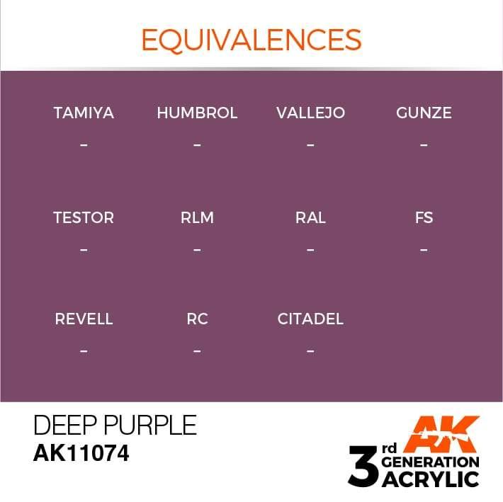 AK Interactive 3rd Gen Deep Purple 17ml | Hobby Heaven