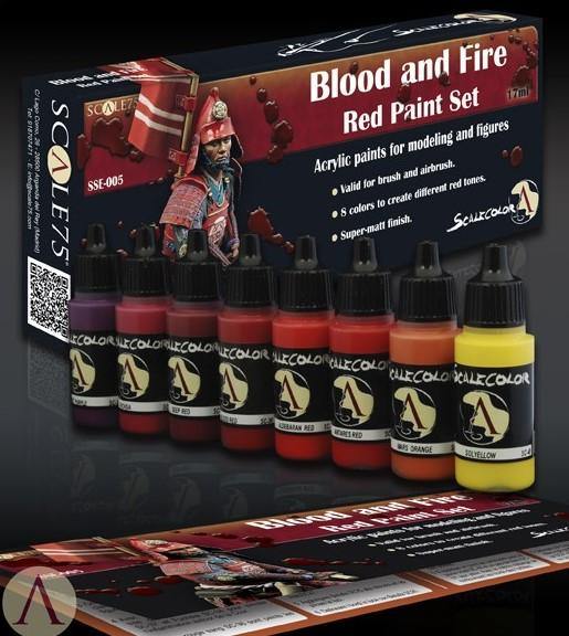 Scale75 Blood and Fire Paint Set (8 Paints) | Hobby Heaven