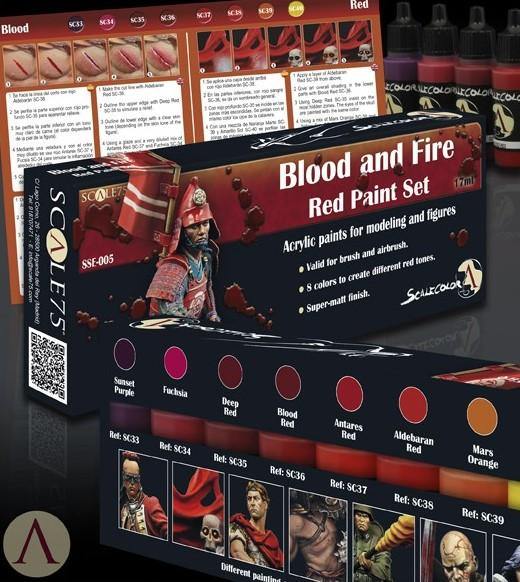 Scale75 Blood and Fire Paint Set (8 Paints) | Hobby Heaven